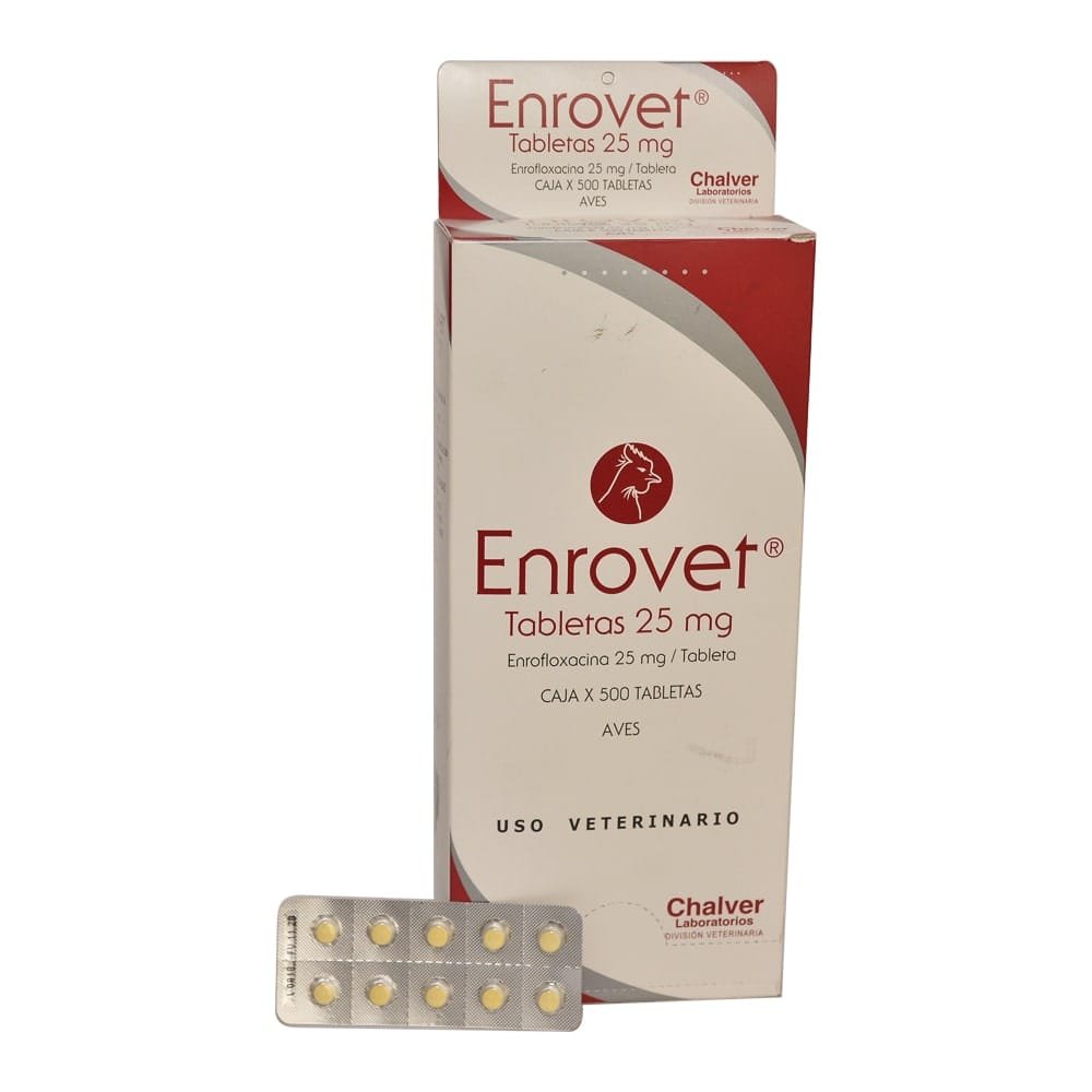 Enrovet 25 Mg X 10 Tabletas - JOTAGRO DISTRIBUCIONES ESPECIALIZADAS