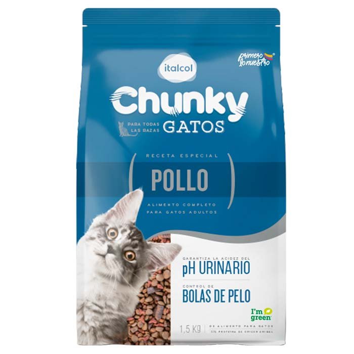Chunky Gatos Pollo X 1.5 Kg - JOTAGRO DISTRIBUCIONES ESPECIALIZADAS