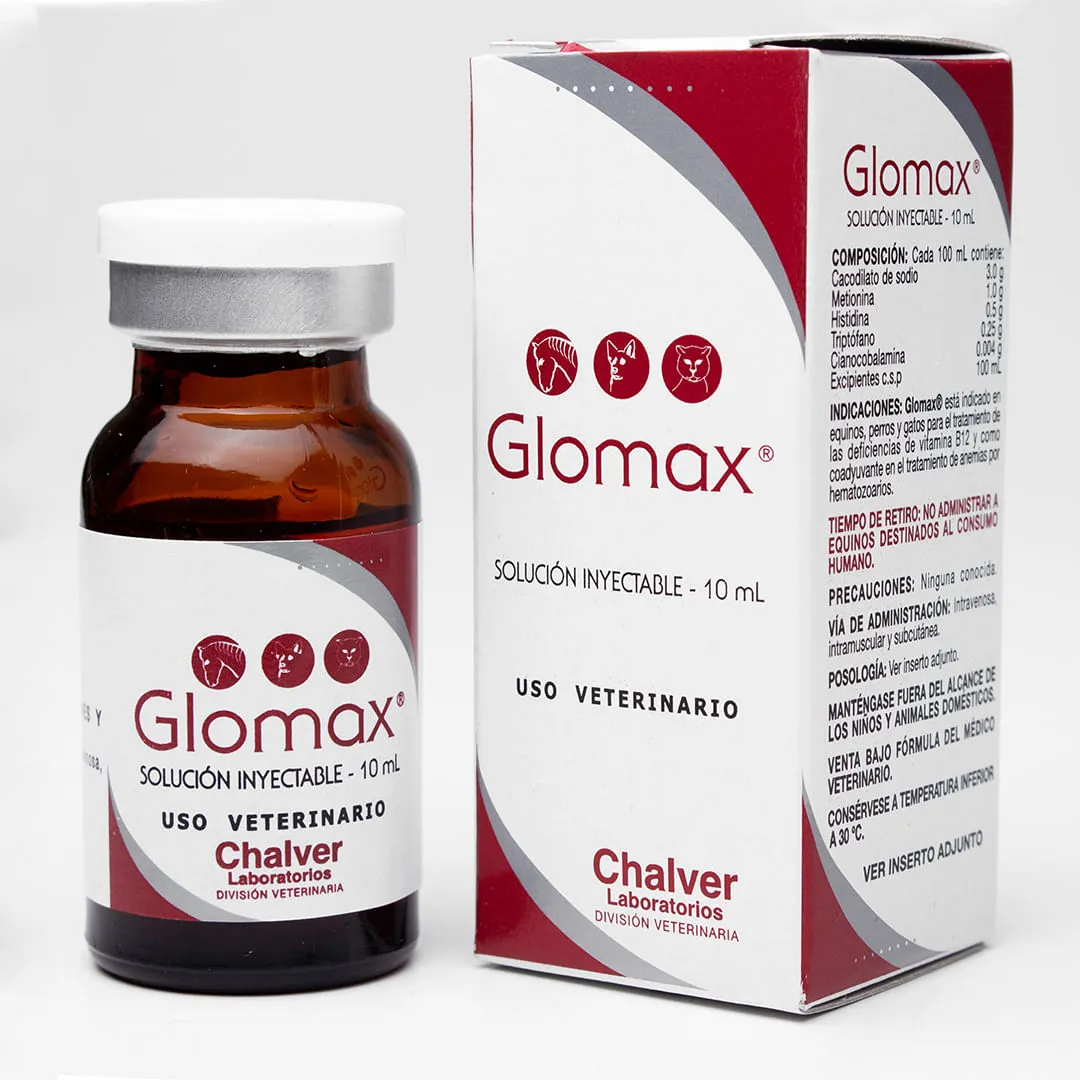 Glomax Inyectable X 10 Ml - JOTAGRO DISTRIBUCIONES ESPECIALIZADAS